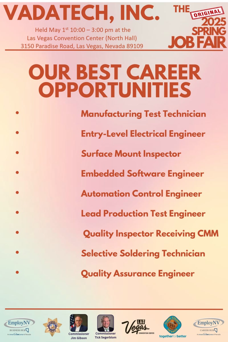Exhibiting at The Original 2025 Spring Job Fair - May 1st - VadaTech